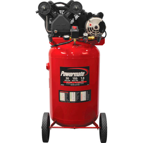 Powermate 1.6 HP 30 Gallon Portable Electric Air Compressor