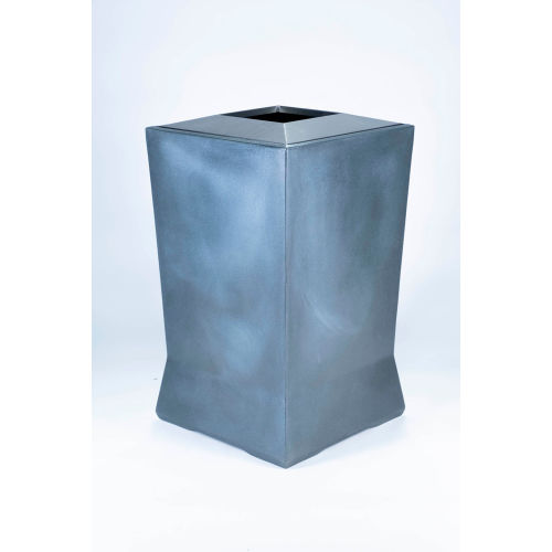 Commercial Zone® ModTec™ Trash Container w/ Open Top Lid, 39 Gal Cap ...