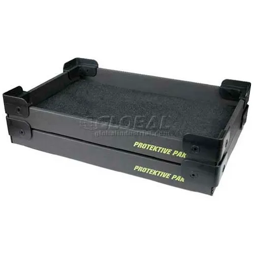 Protektive Pak ESD Stackable & Nesting Plastic Corner Super Tek-Tray ...