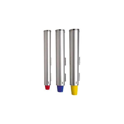 Dispense-Rite® Surface-Mount, Spring-Loaded Cup Dispenser - 14 to 24 oz.