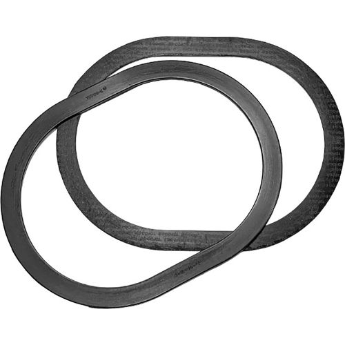 TOPOG-E Series 180 Manway Gasket, 12" x 16" x 1-1/2", Black Rubber ...