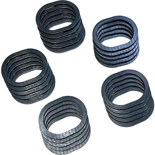 TOPOG-E Series 180 Handhole Gasket, 3" x 4-1/2" x 9/16", Black Rubber ...