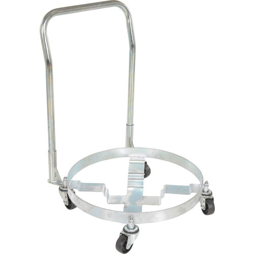 Steel Multipurpose Quad Drum Dolly W/ Handle, 1200 lb. Capacity