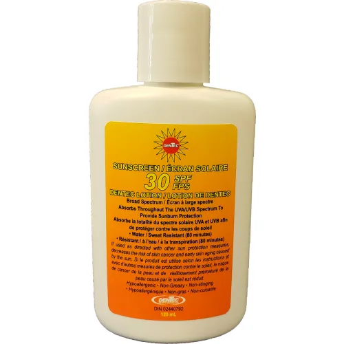 Dentec Safety® Sunscreen Lotion, SPF 30, 4 oz. Capacity Bottle