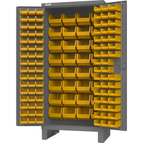 Durham Mfg.® Heavy Duty Bin Storage Cabinet, 126 Bins, All-Welded, 36"W ...