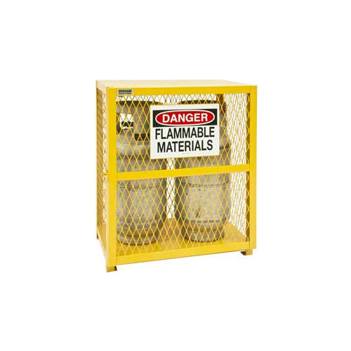Vertical Gas Cylinder Storage Cabinet EGCVC2-50 -Holds 2 20 Lb or 33 ...