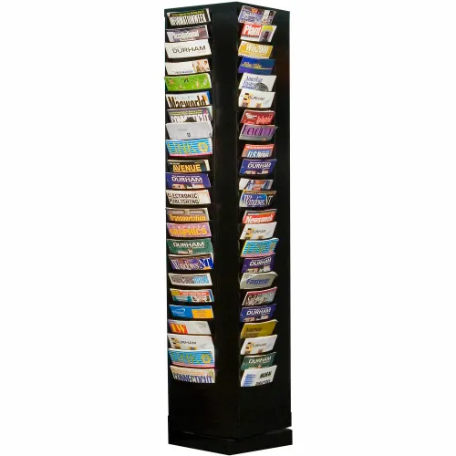 92 Pocket Rotary Literature Rack - Black