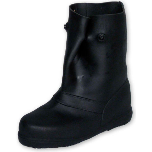 TREDS 12" Rubber Overboots, Men's, Black, Size 14-16, 1 Pair