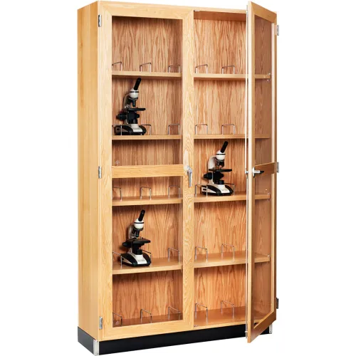 Diversified Spaces Perpetulab Tall Microscope Cabinet, 36"W x 16"D x 84 ...