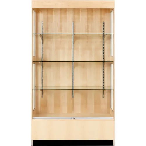 Diversified Spaces Access Display Case, 48"W x 22"D x 84"H, Maple
