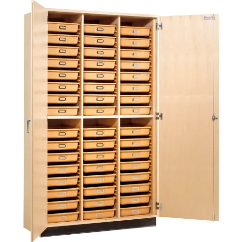 Diversified Spaces Access Tote Tray Storage Cabinet, 48"W x 22"D x 84"H ...
