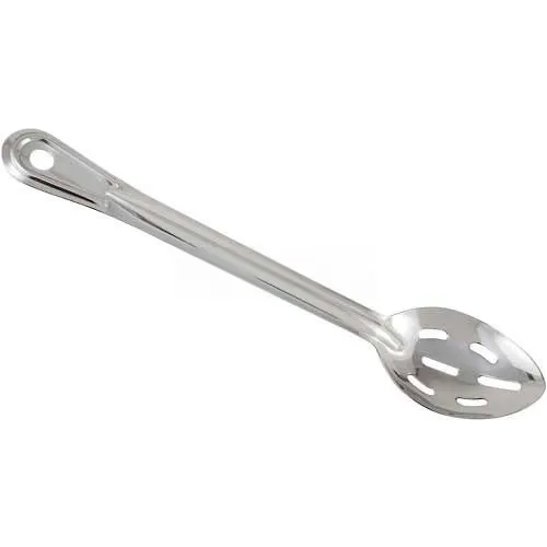 Winco BSST-15 Slotted Basting Spoon, 15"L, Stainless Steel - Pkg Qty 12