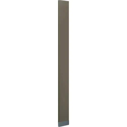 ASI Global Partitions Steel Pilaster w/ Shoe - 8"W x 82"H Dark Khaki