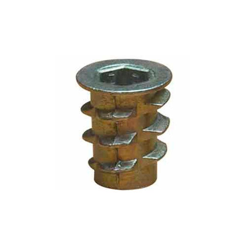1/4-20 Insert For Soft Wood - Flanged - 901420-20 - Pkg Qty 50
