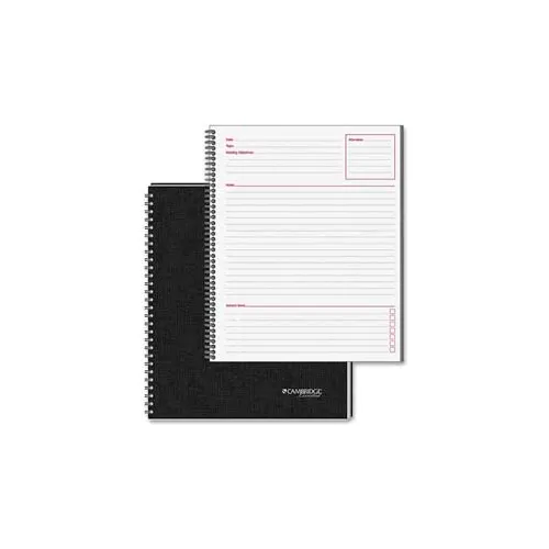 Mead® Cambridge Limited Meeting Notebook, 8-1/2" x 11", College Ruled ...