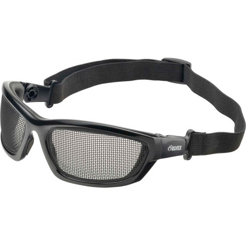 Elvex® AirSpecs™ Black Stainless Steel Mesh Goggles, 12 Pairs - Pkg Qty 12