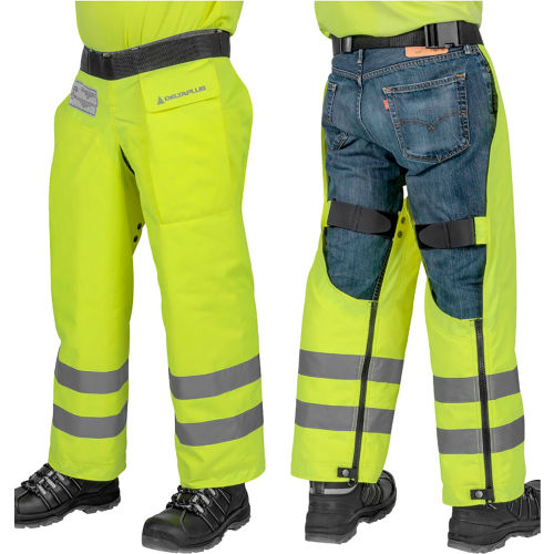 Delta Plus Chaps Wrap-Around Calf Protection, ISEA ANSI 107 Class 3 ...