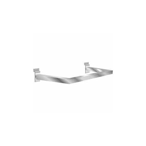 U-Shaped Rectangular Tubing Hangrail - Chrome - Pkg Qty 10