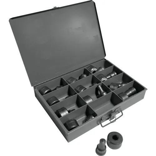 Edwards 12 Piece Standard Round Punch & Die Set with Storage Case