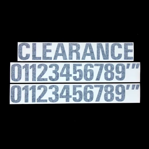 Encore Commercial Products Height Guard "CLEARANCE" Lettering Kit with ...
