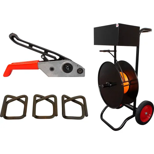 Encore™ Packaging Woven Polyester Strapping Kit For 1/2"W, 3"Core ...