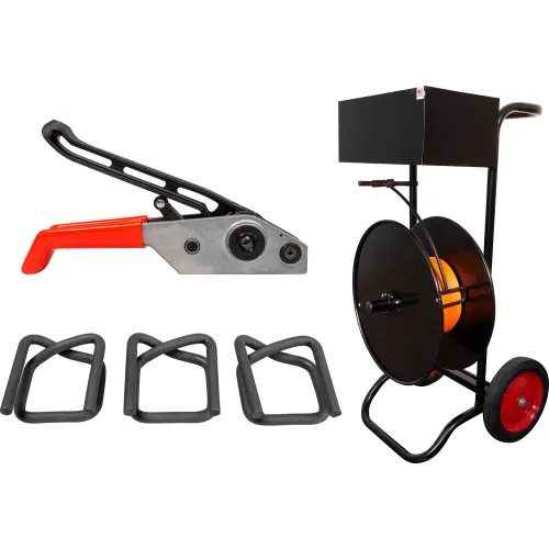 Encore™ Packaging Woven Polyester Strapping Kit For 3/4"W, 1"Core ...