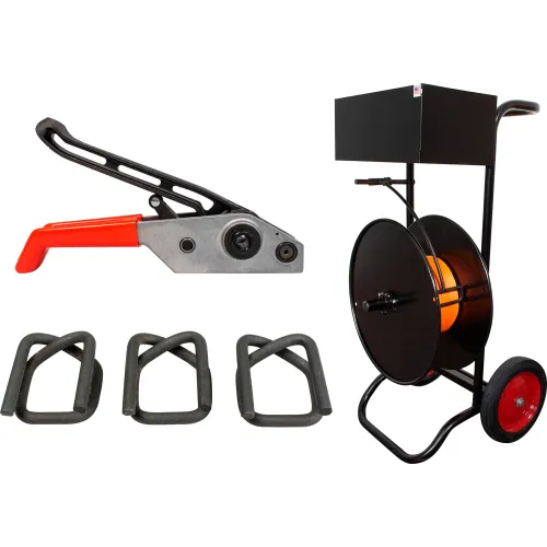 Encore™ Packaging Woven Polyester Strapping Kit For 5/8"W, 3"Core ...