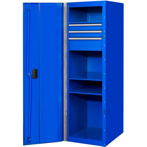 Extreme Tools RX Side Locker, 3 Drawers & 4 Shelves, 19"W x 25"D x 60-7 ...