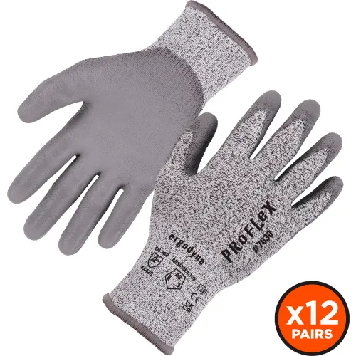 Ergodyne® Proflex 7030 Cut Resistant Gloves, Polyurethane Coated, ANSI ...