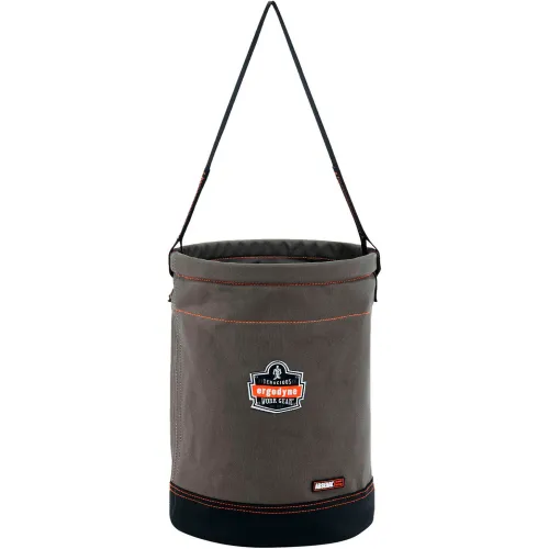 Ergodyne® Arsenal® 5930 Web Handle Canvas Hoist Bucket, Large, Gray
