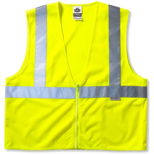 Ergodyne® GloWear® 8225Z Class 2 Standard Vest, Lime, S/M