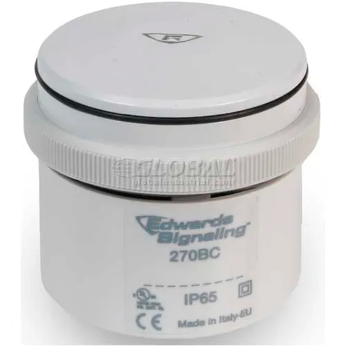 Edwards Signaling 270BC 70 Mm LED Stacklight Base And Top Cover Gray