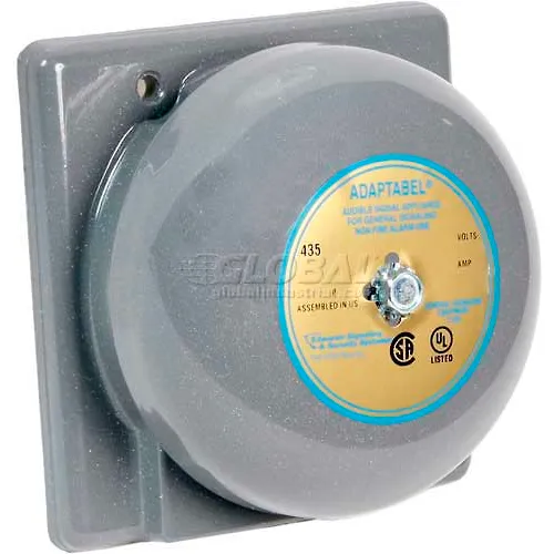 Edwards Signaling 435-6C1 6 Inch Vibrating Bell 6V DC