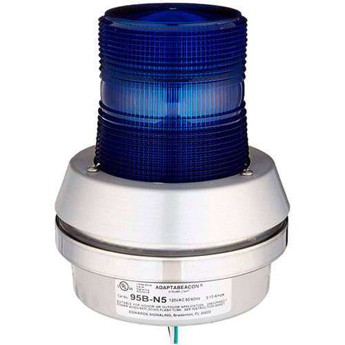Edwards Signaling 95B-N5 Xenon Strobe With Horn Blue 120V AC