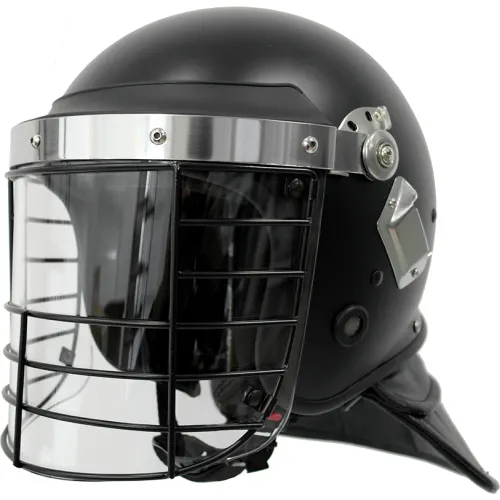 EDI-USA Terminator-X Riot Helmet, w/ Face Visor, Steel Face Cage Bars ...