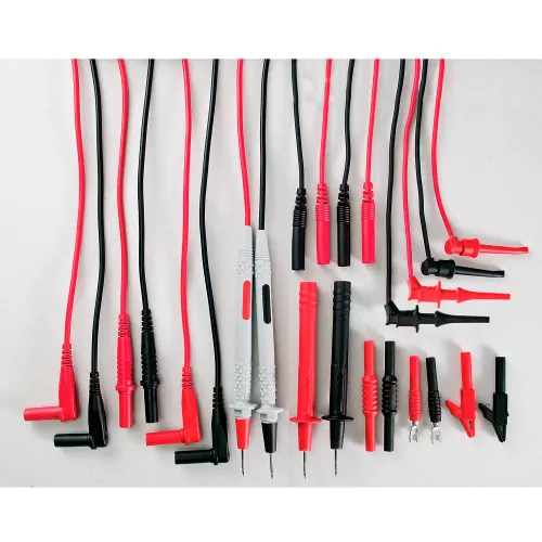 Extech TL841 Test Lead Kit, Banana Plug, Stainless Steel, 42"L