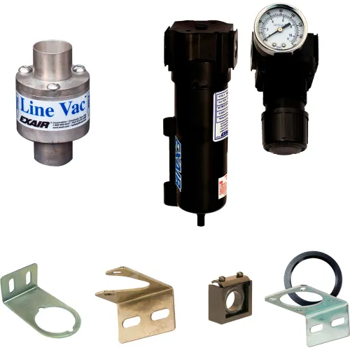 Exair® Heavy Duty Line Vac Kit, Hardened Alloy, 26 CFM, 3/4" Hose