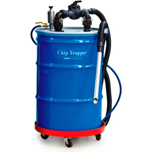Exair® Chip Trapper Vacuum System, 1/4" Inlet, 55 Gallon Capacity