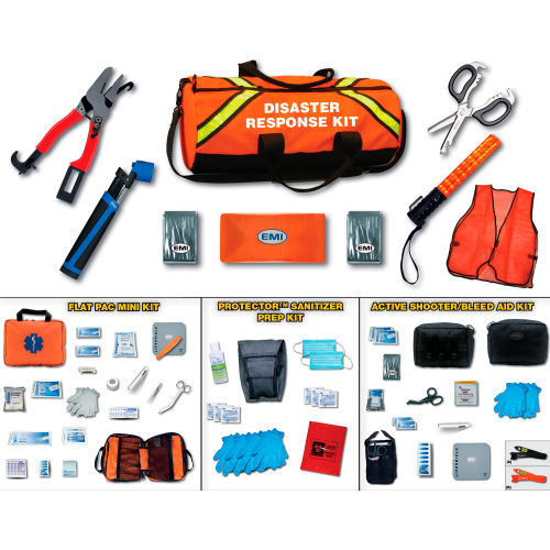 EMI Disaster Response Kit with S.T.A.T. Tourniquet "A", Black