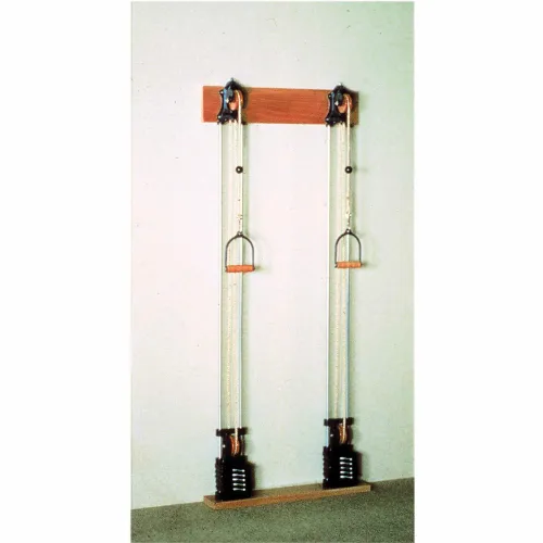 Single Handle Chest Weight Pulley System with Dual Weight Stack, 10 x 2 ...