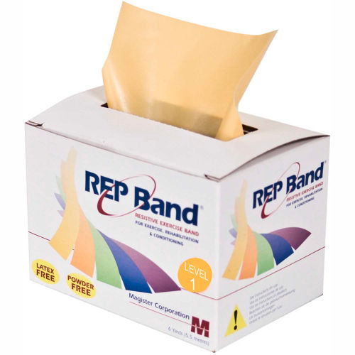 REP Band® Latex Free Exercise Band, Peach, 6 Yard Roll/Box