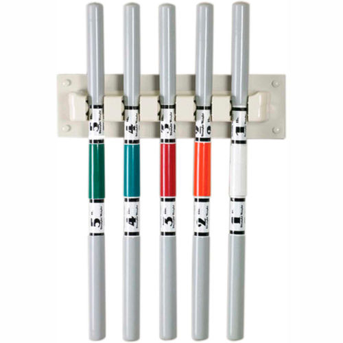 WaTE™ Bar Wall Rack For Exercise Weight Bars, 5-Bar Vertical Rack