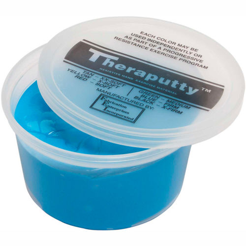 TheraPutty® Plus Antimicrobial Exercise Putty, Blue, 1 Pound, Firm