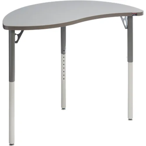 MityBilt Conekt Linx EKO Table, 48"L x 24"W x 22" - 30"H, Gray Nebula ...