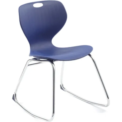 MityBilt Rave 18" Injection Molded Plastic Rocker Chair, Gray