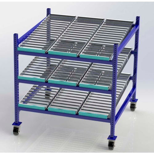 UNEX FCM99SR48483 Flow Cell Mobile Gravity Rack 48"W x 48"D x 54"H