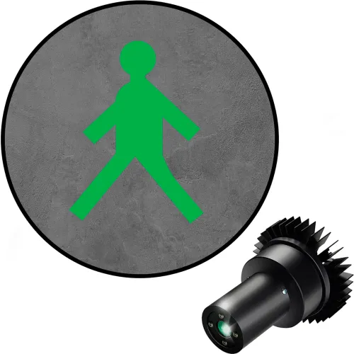 Visual Workplace® Virtual LED Projector, Safety Symbol EX, Walking Man ...