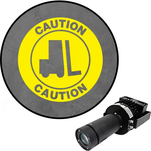 Visual Workplace® Virtual LED Projector, Safety Sign Max (W), Caution ...