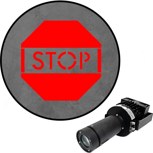 Visual Workplace® Virtual LED Projector, Safety Symbol Max (S), Stop ...