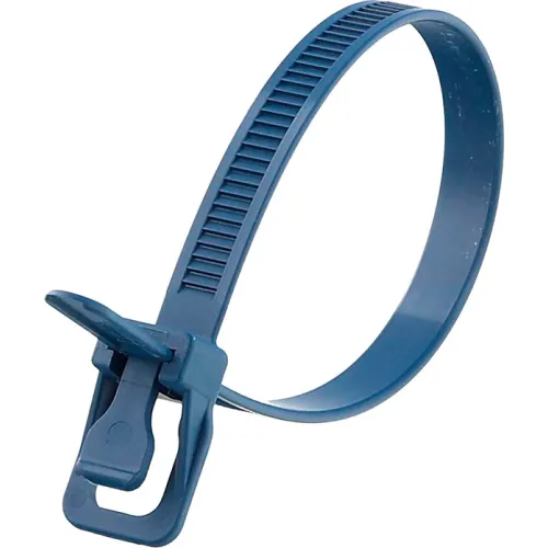 RETYZ 8" Metal Detectable Releasable/Reusable Cable Ties, 120 lb ...